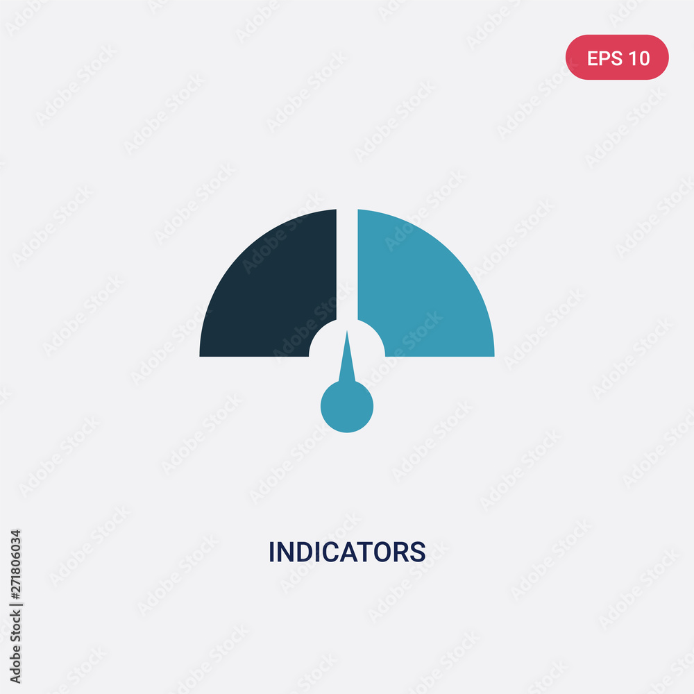 two color indicators vector icon from user interface concept. isolated ...