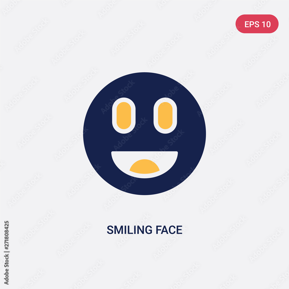 two color smiling face vector icon from ultimate glyphicons concept ...