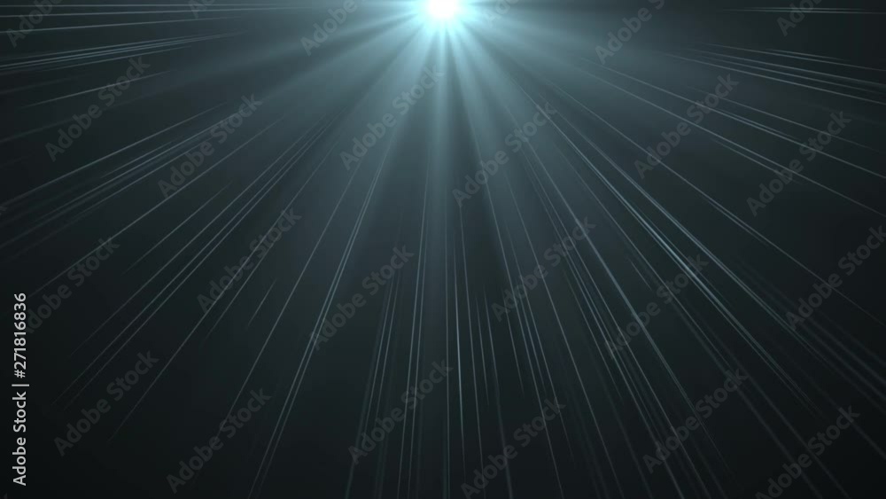 4K Heaven lights from above soft optical lens flares shiny animation ...