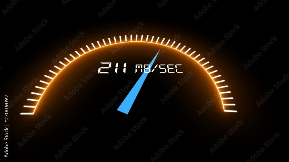 The scale of the speedometer, the speedometer moves the speedometer ...