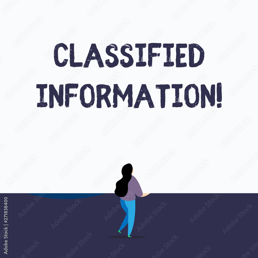 Handwriting text writing Classified Information. Conceptual photo ...