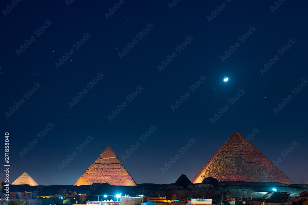 Great Pyramids Egypt Orion constellation Stock Photo | Adobe Stock