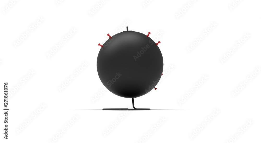 Earth Map Ball isolated 3D Rendering Stock Illustration | Adobe Stock