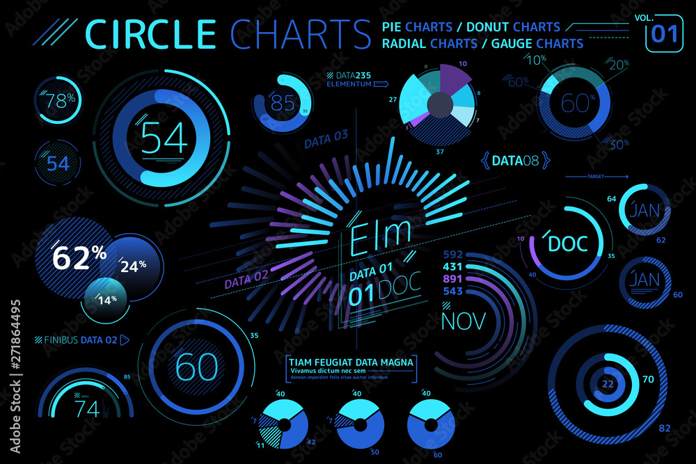 Circle Charts, Pie Charts, Donut Charts, Radial charts and Gauge Charts ...