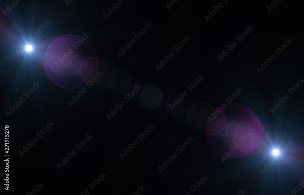 Lens flare overlay texture. Laser beams.light flare on black background ...