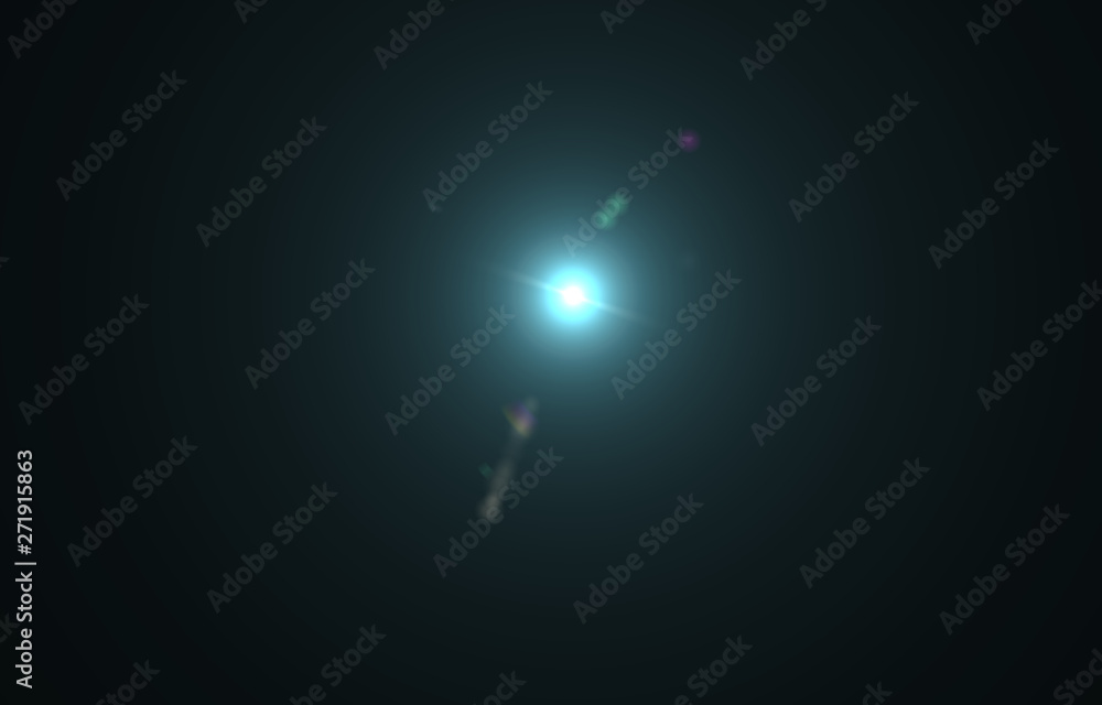 Sun rays light isolated on black background for overlay design, Lens ...