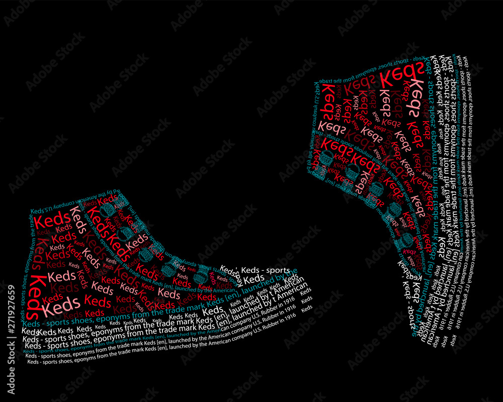 Sneakers, Typography, drawing letters, font drawing, red sneakers ...