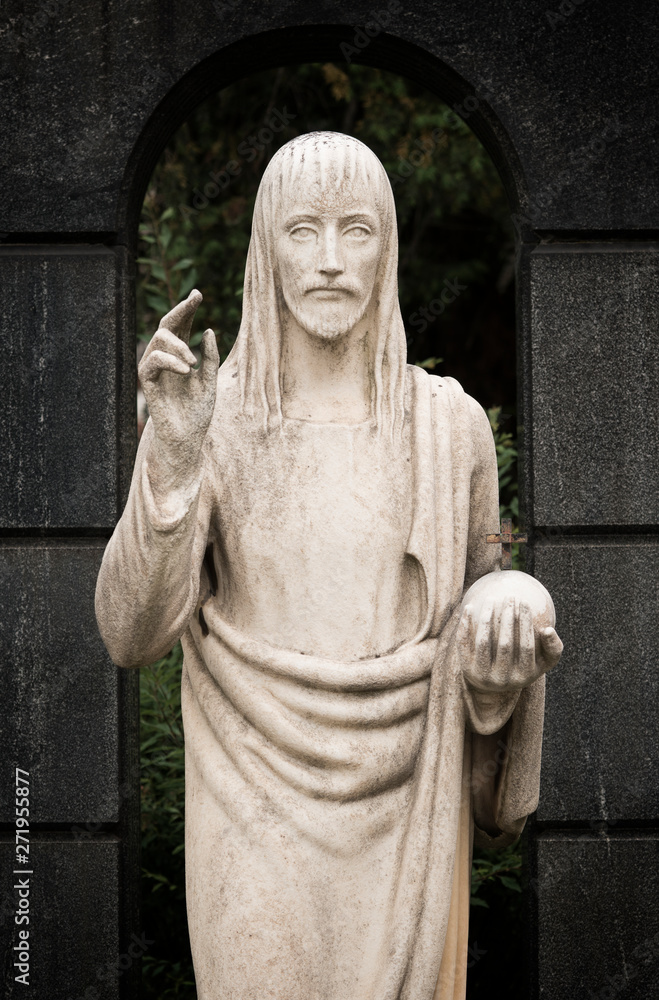 Jesus Christ ancient statue Stock Photo | Adobe Stock
