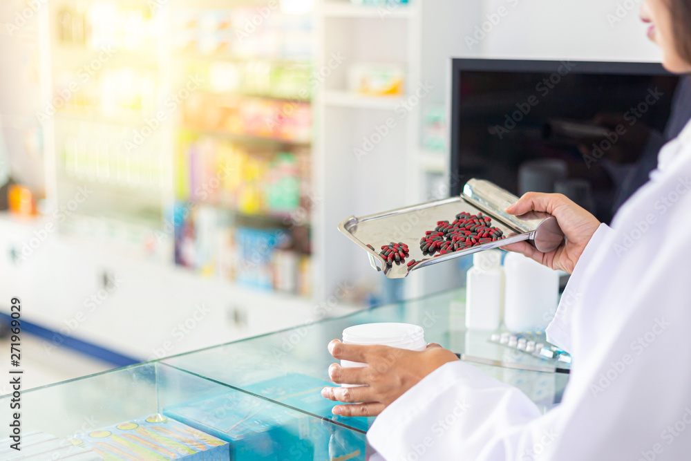 Pharmacist Counting Pills