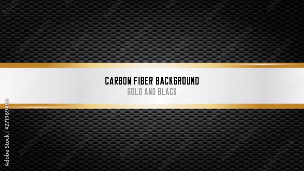 Carbon fiber texture background. Presentation backdrop in vector. Copy ...