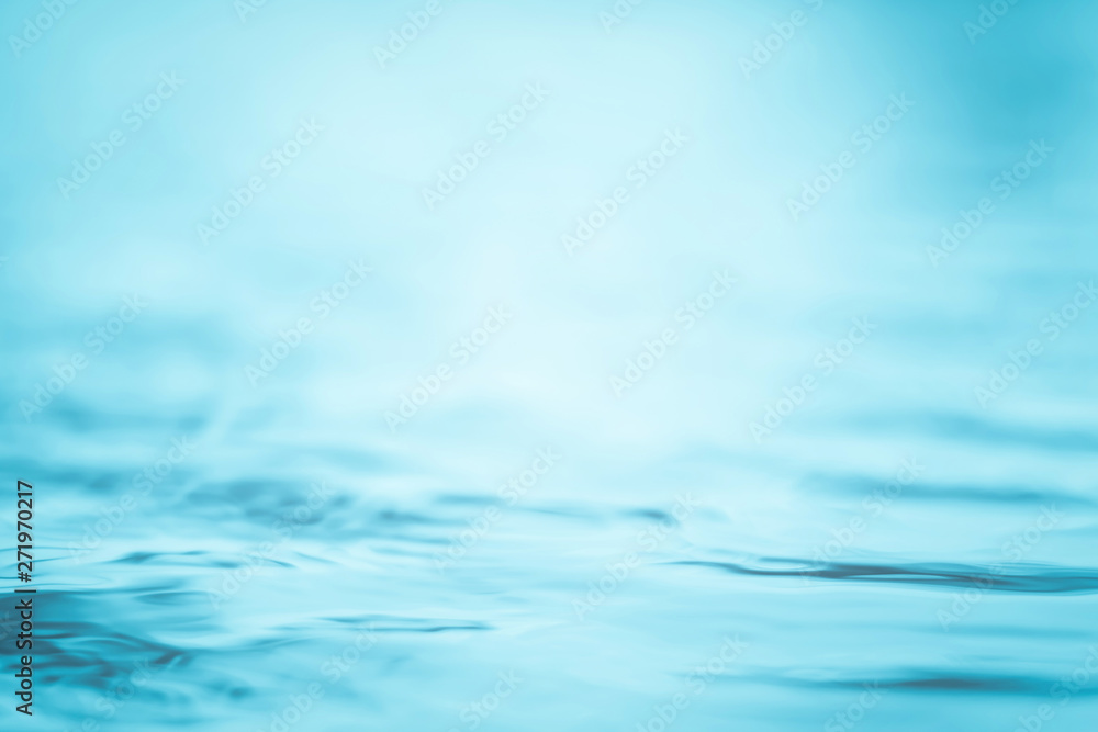 Blur water background wavy clean fresh water in light cool cyan ...