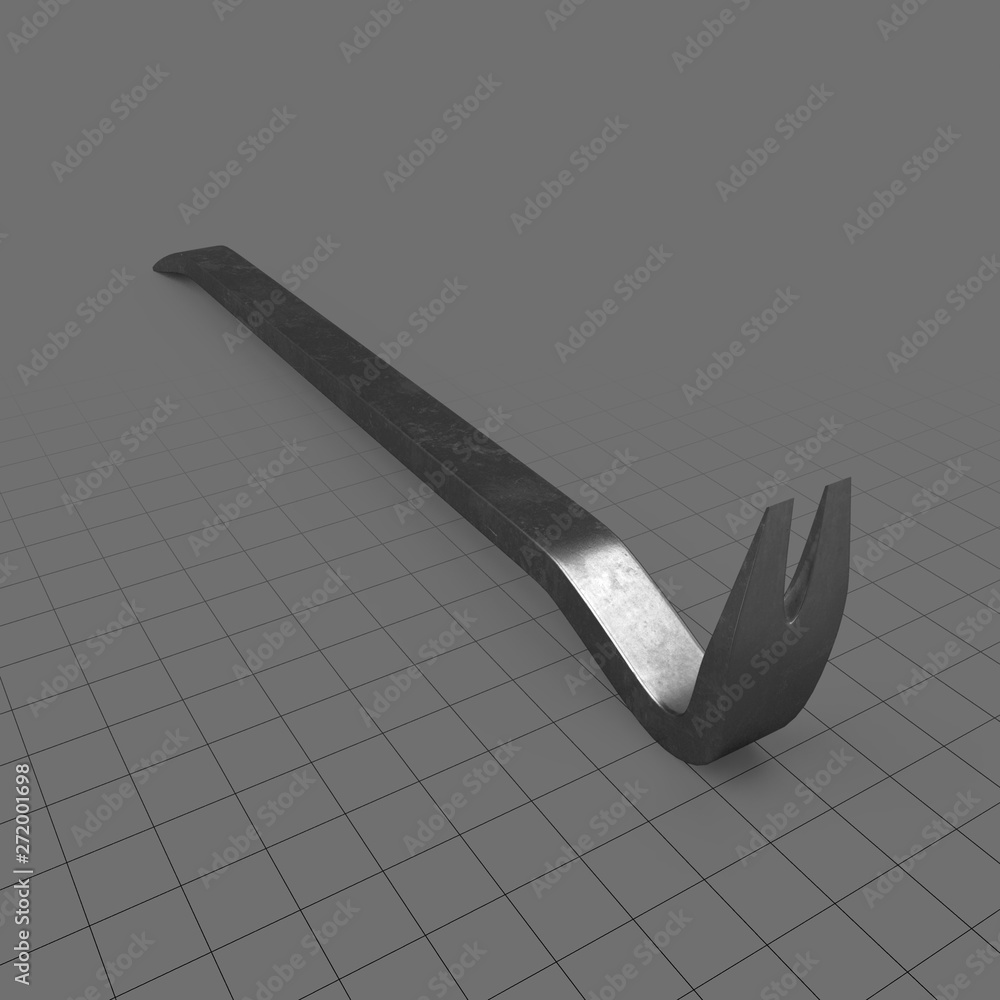 Crowbar Stock 3D asset | Adobe Stock