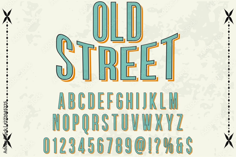 Font alphabet Script Typeface handcrafted handwritten vector label ...
