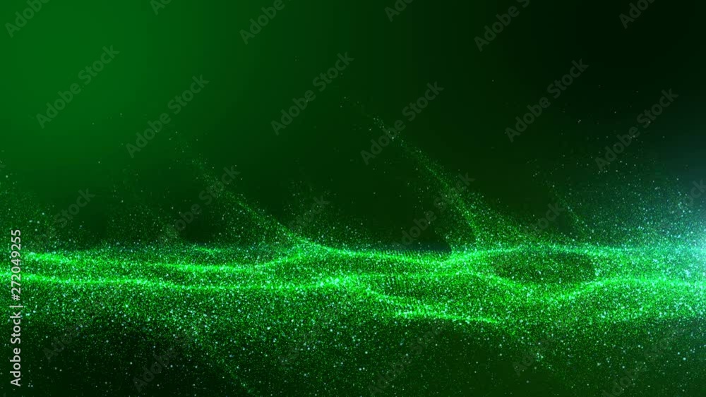 Digital signatures dark green backgrounds with small particles gathered ...