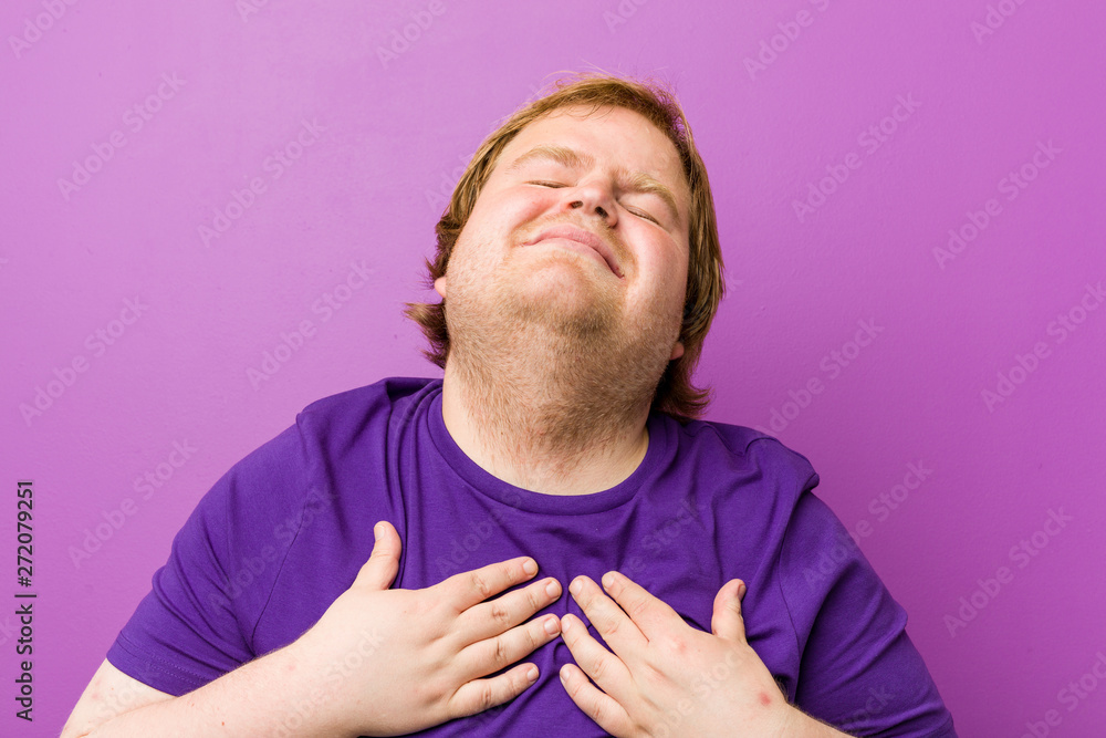 Fat Guy Yawning