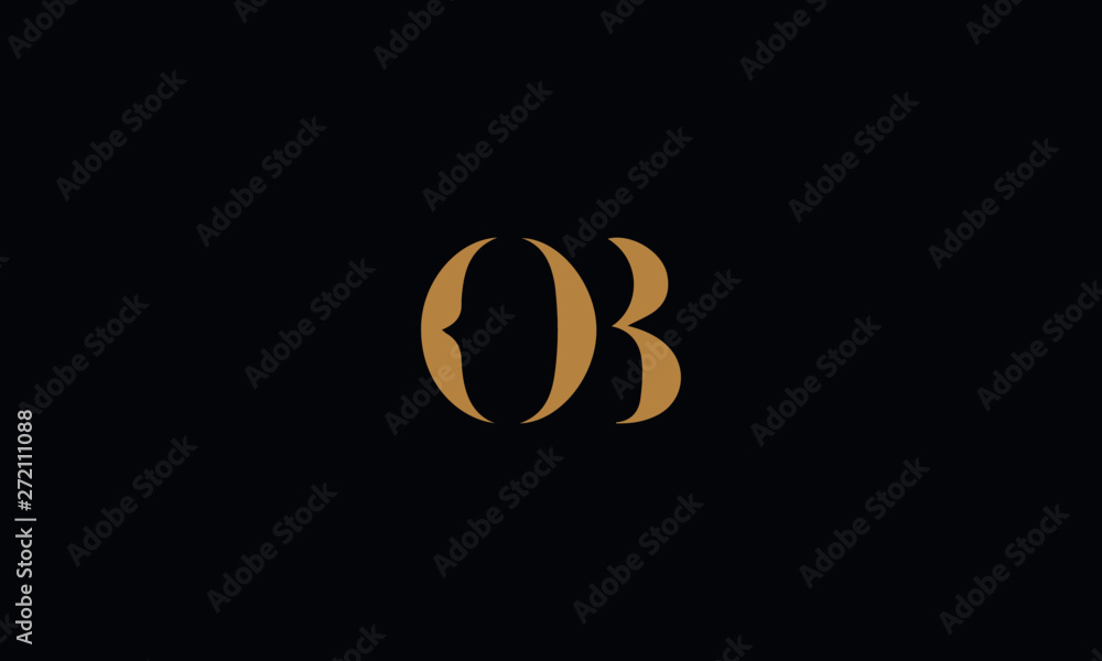 OB logo design template vector illustration Stock Vector | Adobe Stock