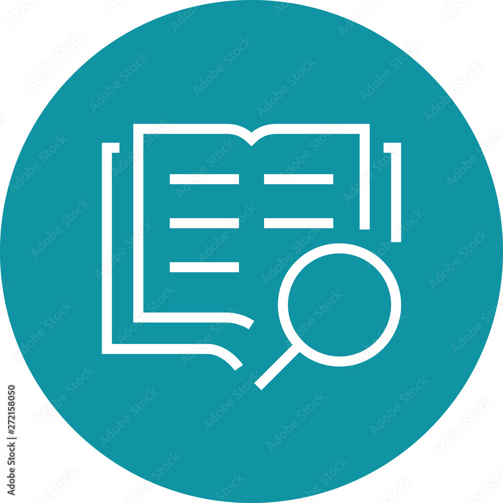 Vecteur Stock Search Book Research Outline Icon Adobe Stock vecteur-stock-search-book-research-outline-icon-adobe-stock