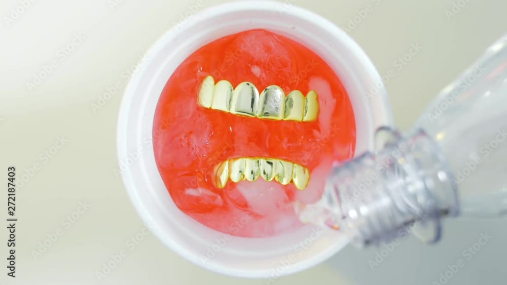 Concept shot above circular top view of glass filled with colourful ...