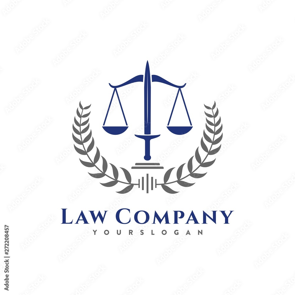 law and legal scales logo illustration Stock Vector | Adobe Stock