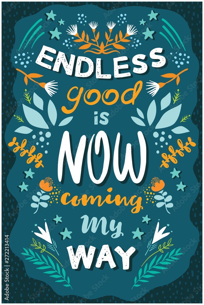 Inspirational words colorful poster vector illustration Stock Vector ...