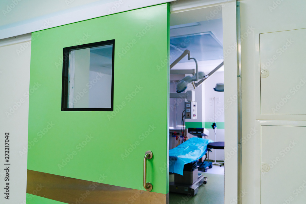Operating Room Doors. Modern surgical clinic Stock Photo | Adobe Stock
