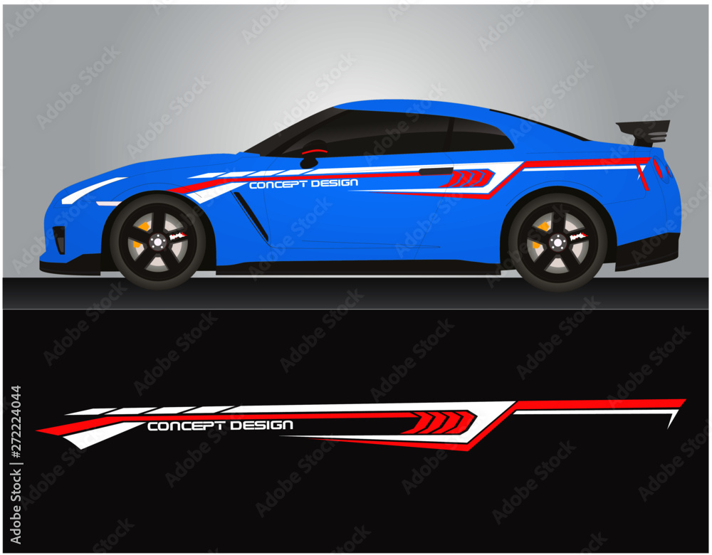 Vinyls sticker Decals for body blue Car truck mini bus modify ...