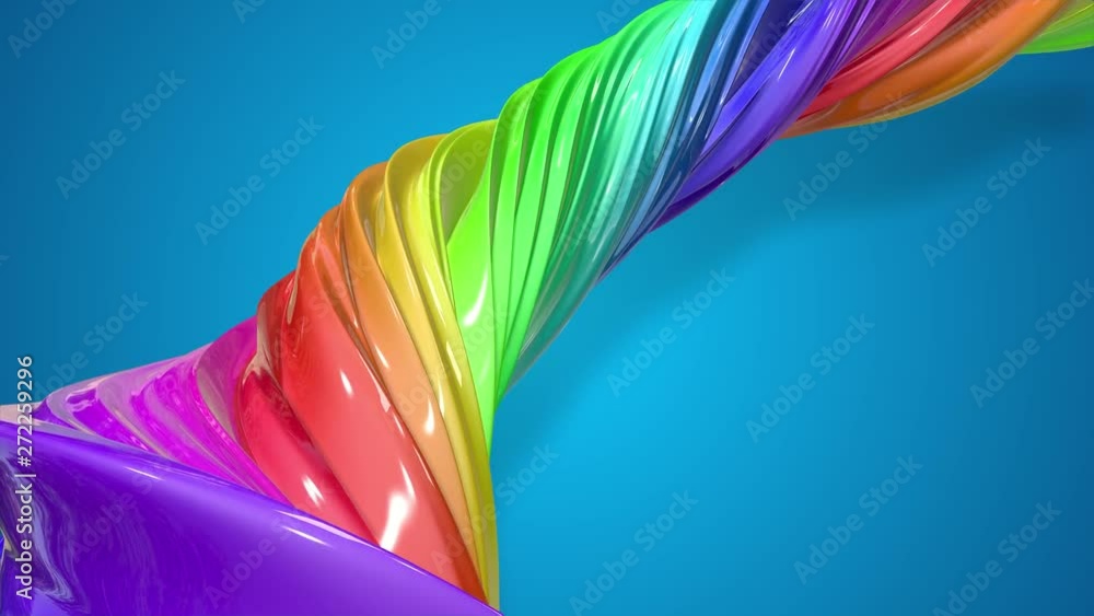 Paint flow moves in a circle. Abstract colorful creative background ...