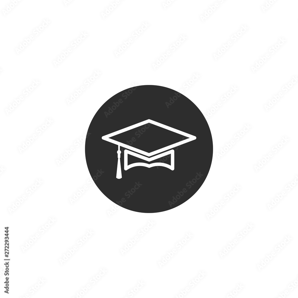 graduate cap Icon. cap Icons Collection. Vintage cap graduation ...