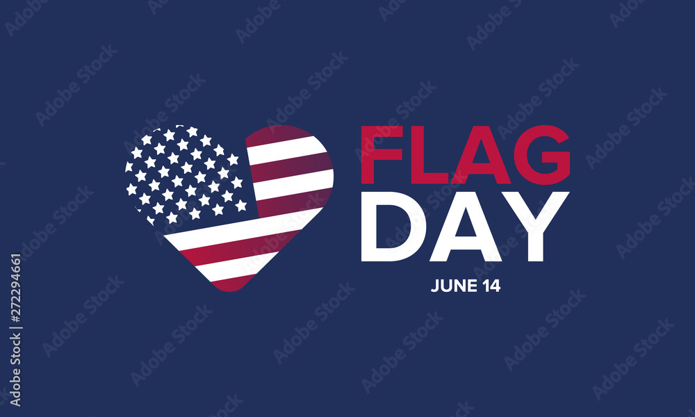 National Flag Day in United States. Holiday celebrated annual June 14 ...