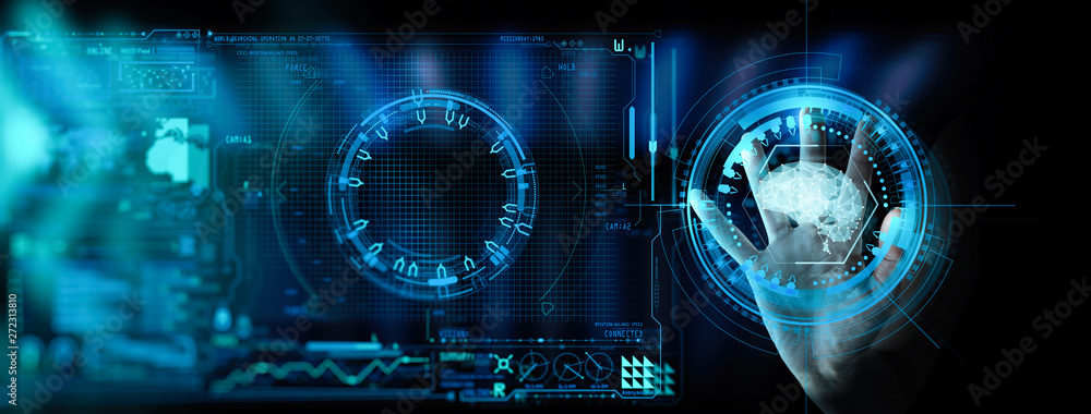 Artificial intelligence (AI) with machine deep learning and data mining and another modern ...