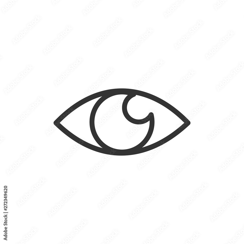 Eye icon vector. Look and Vision symbol. Eye logo design inspiration ...