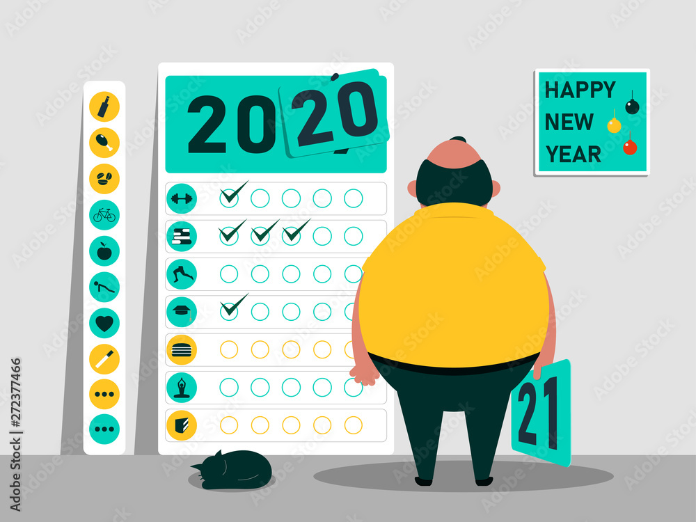 List of tasks and plans for 2020-2021. A calendar of habits and ...