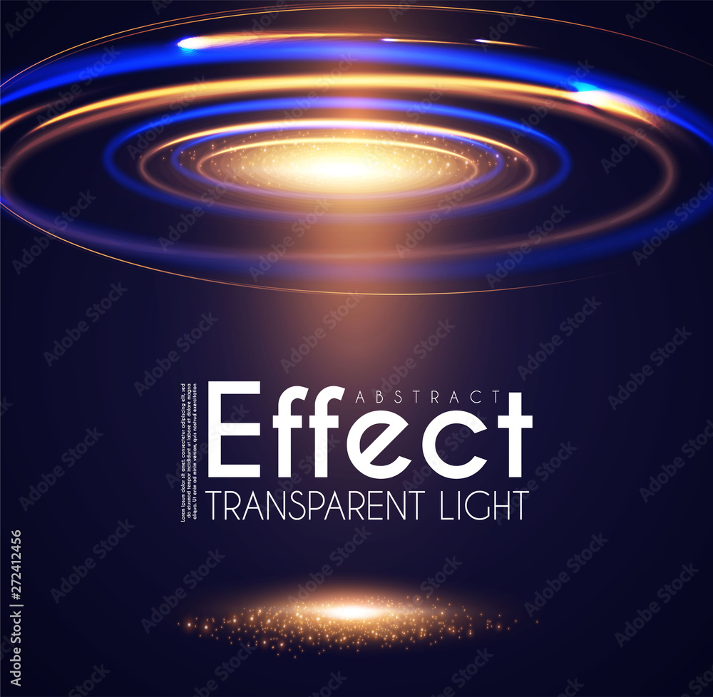 Futuristic Light Effcet, Illuminated Scene. Magical Portal. Shining ...