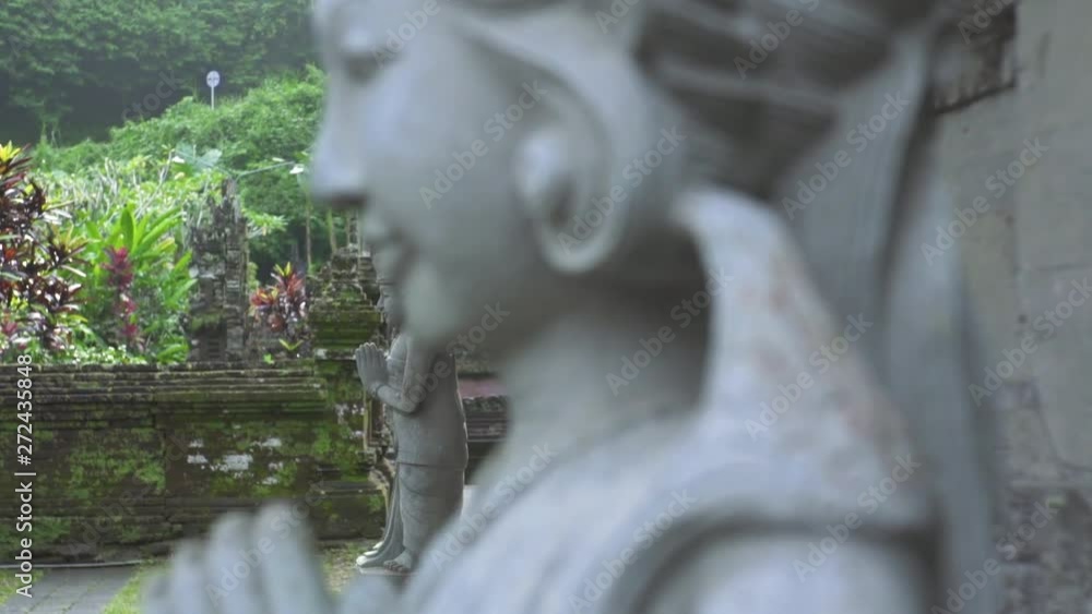 Indonesia god statue in front Bali temple, Indonesia. Traditional ...