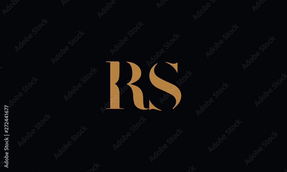RS logo design template vector illustration Stock Vector | Adobe Stock