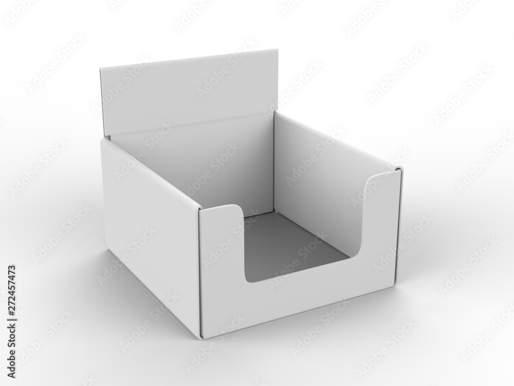 Blank counter top product display for mock up and branding. 3d render ...