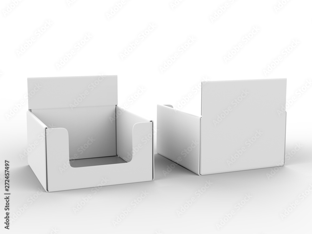 Blank counter top product display for mock up and branding. 3d render ...