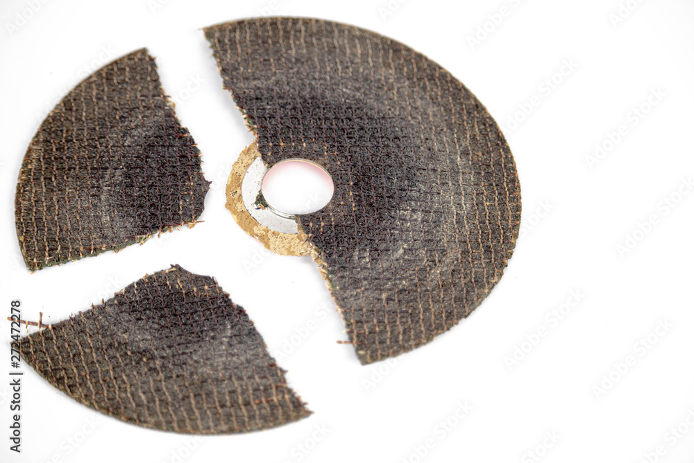dangerous broken cracked cutting wheels abrasive safety work disc ...