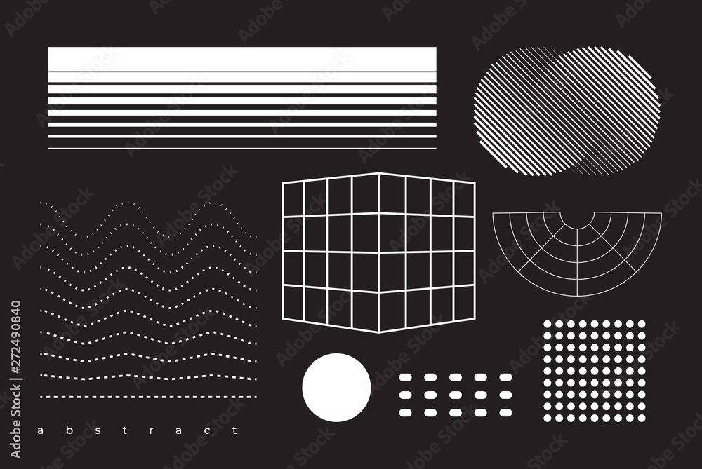 Modern Geometric Shapes Set Stock Vector | Adobe Stock
