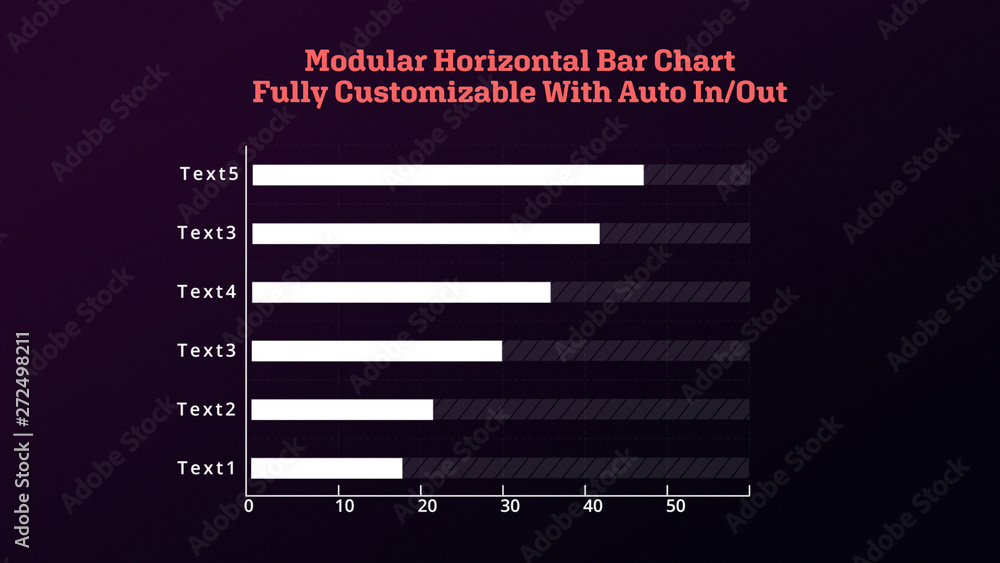 Infographic Horizontal Bar Chart Stock Template | Adobe Stock