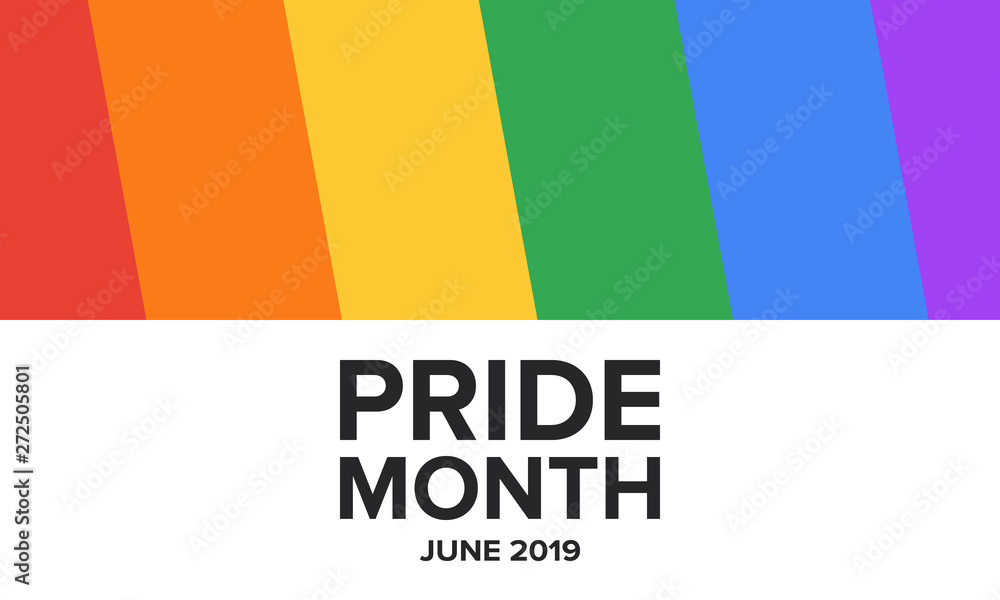 LGBT Pride Month in June. Lesbian Gay Bisexual Transgender. Celebrated ...