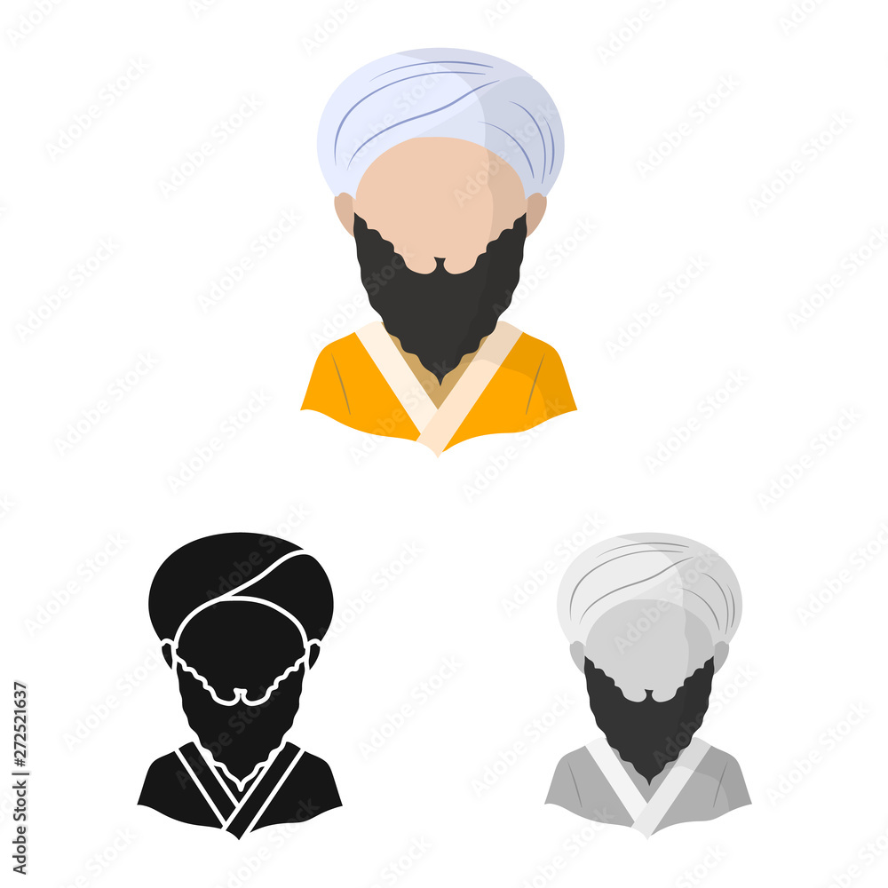 Isolated object of imitator and resident icon. Collection of imitator ...