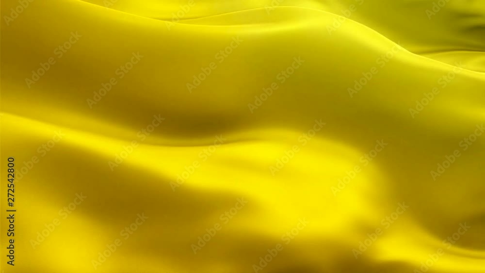 Yellow waving flag. Colorful 3d golden flag waving. Sign of Gold ...