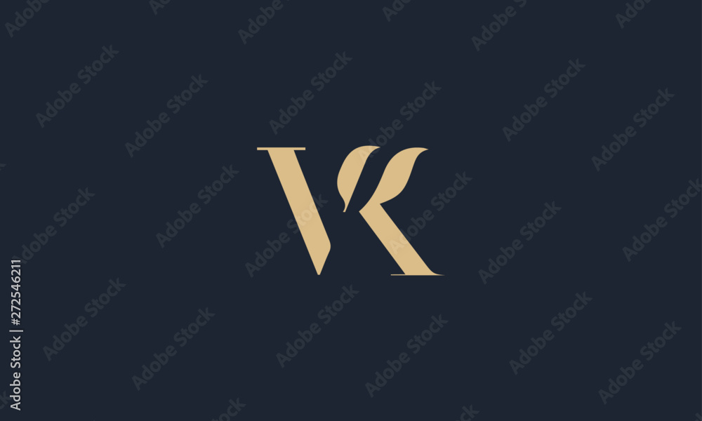 VK logo design template vector illustration Stock Vector | Adobe Stock