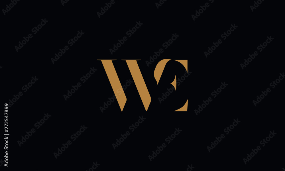 WE logo design template vector illustration Stock Vector | Adobe Stock