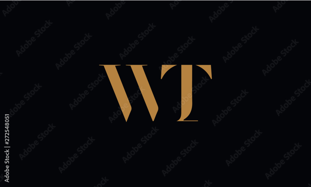 WT logo design template vector illustration Stock Vector | Adobe Stock