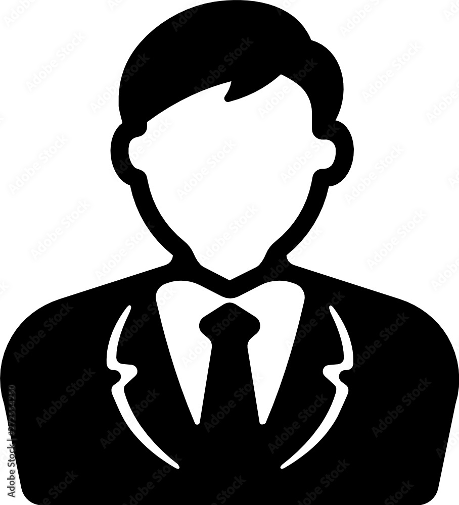 (SVG) bussiness man / business person icon Stock Vector | Adobe Stock