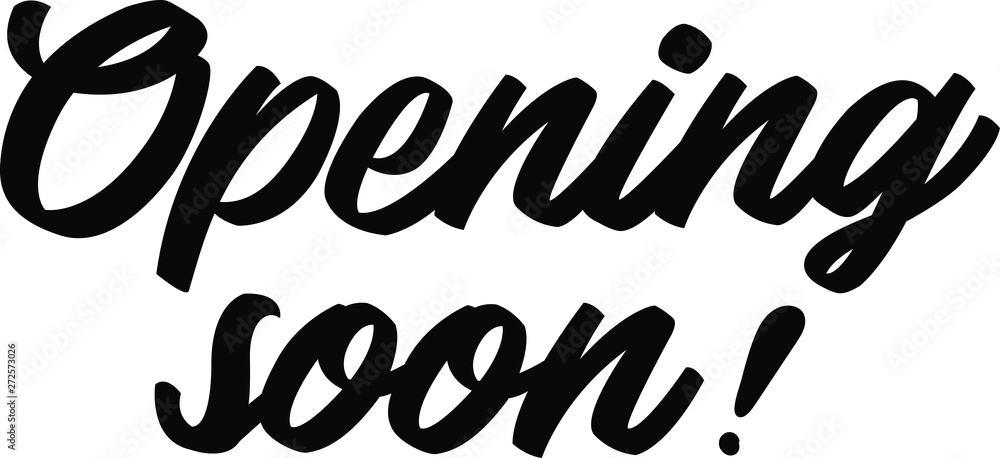 Opening soon poster , flyer template Stock Vector | Adobe Stock
