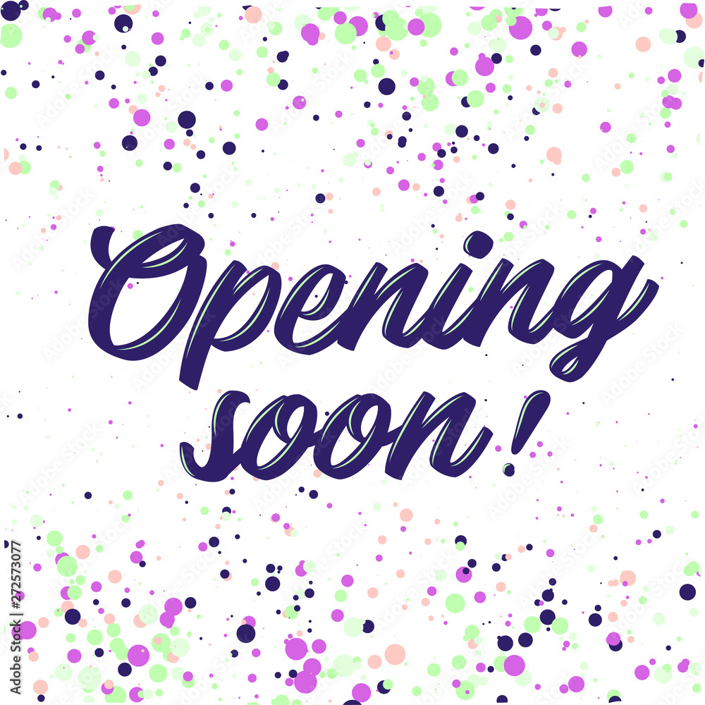 Opening soon poster , flyer template Stock Vector | Adobe Stock