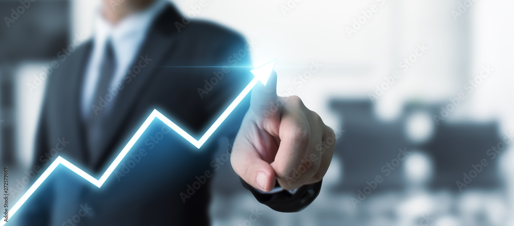 Business development to success and growing growth concept, Businessman ...
